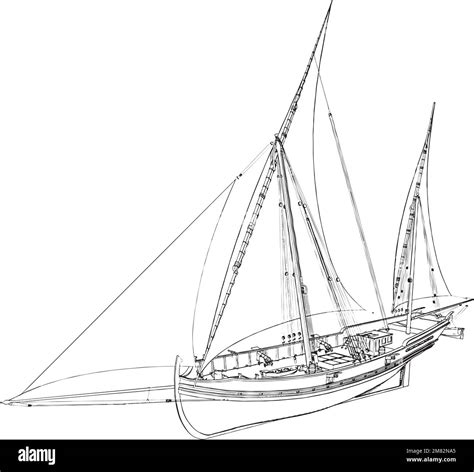 Sailing Boat Vector Stock Vector Image And Art Alamy
