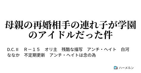 母親の再婚相手の連れ子が学園のアイドルだった件 ハーメルン