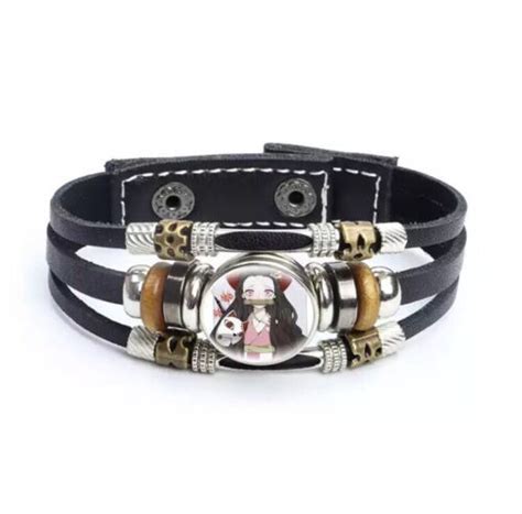 Demon Slayer Nezuko Leather Bracelet 4620108045
