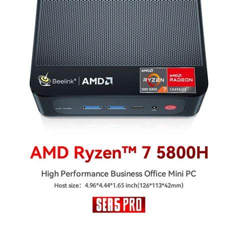 Beelink Ser5 Max Ryzen 7 5800h Tdp 54w Mini Pc Win 11 Pro Amd Ddr4 Ram M2 Ssd 5560u Wifi6 Bt52