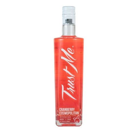 Trust Me Vodka Bottled Cocktail Cranberry Cosmopolitan 375ml Kings