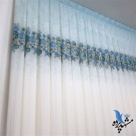 خرید و قیمت پرده حریر رز رویال رنگ آبی با دوخت متراژ صاف حریر 140 سانتی