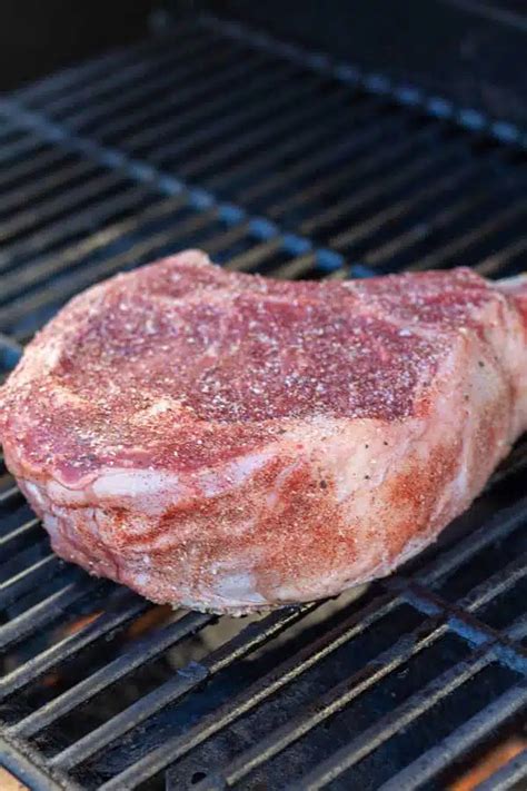 Grilled Tomahawk Ribeye Juicy And Delicious Reverse Seared Steak