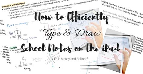 How To Efficiently Type And Draw Babe Notes On The IPad