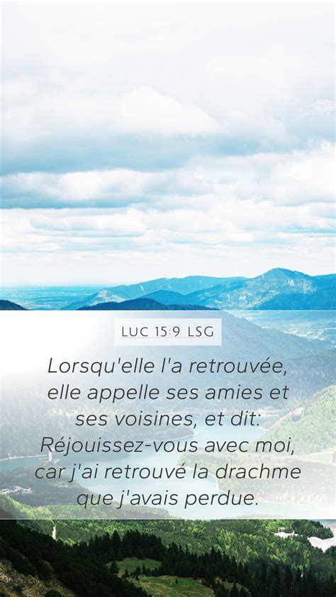 Luc 15 9 LSG Mobile Phone Wallpaper Lorsqu elle l a retrouvée elle