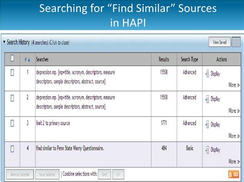 PPT HAPI Health And Psychosocial Instruments PowerPoint Presentation ID