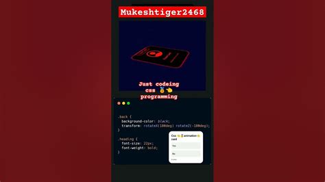 css animation👈👈 card 🃏👈 coding 🏆🏆🎧 shorts 👈 viralvideo 👈 programming 🎧 css js html amazing
