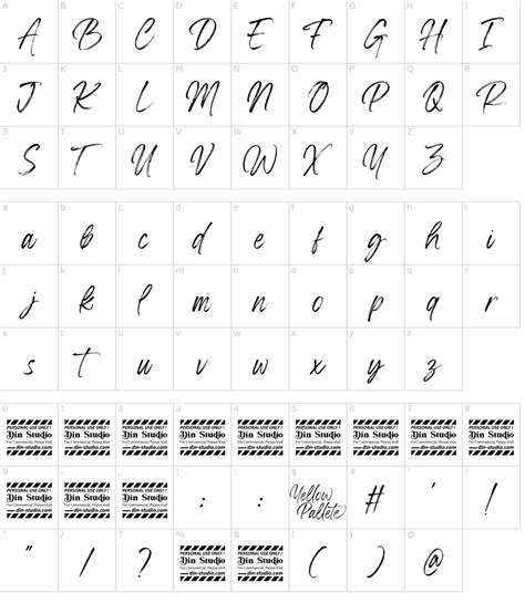 Yellow Palette Font Download