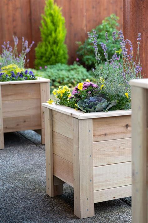 Tall Wooden Planters Artofit
