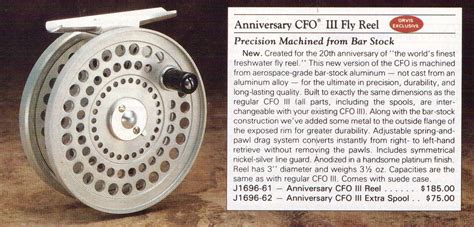 Orvis Anniversary Cfo Iii Fly Reel Limited Edition Spinoza Rod Company