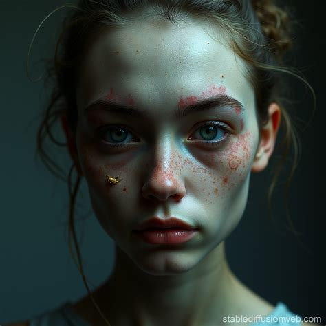 Human Parasite Face Hybrid Stable Diffusion Online