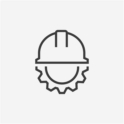 Engineer With Cogwheel Icon Vector Work Industry Symbol Sign 15069344