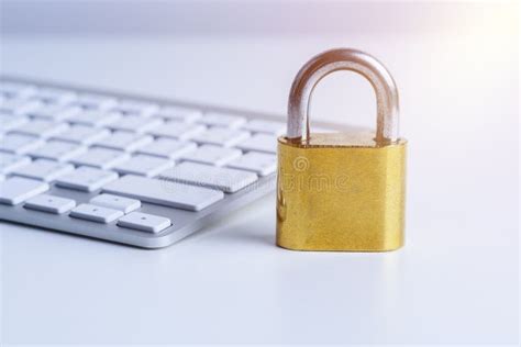 Metal Security Lock On Computer Keyboard Stock Image Image Of Information Privacy 120606979