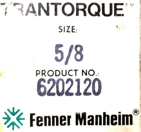 Fenner Trantorque 6202120 Keyless Bushing 5 8 Surplus Select