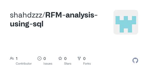 github shahdzzz rfm analysis using sql