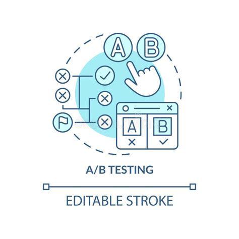 Ab Testing Turquoise Concept Icon Stock Vector Illustration Of Idea Audience 237715270