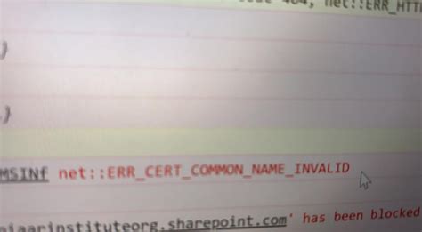 Errcertcommonnameinvalid Issue While Accessing My Custom Api From Spfx Microsoft Qanda