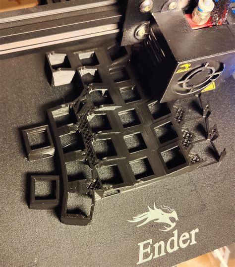 Prototype Ortholinear Split Keyboard Designed From Scratch But Loosely Based Off A Dactyl R