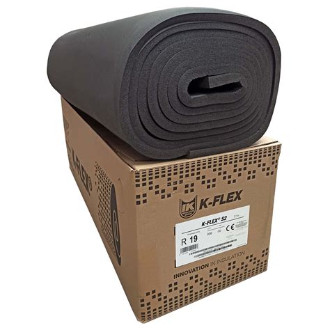 K-Flex® S2 Kautschuk Platte nichtselbstklebend 13 mm, 19 mm, 25 mm