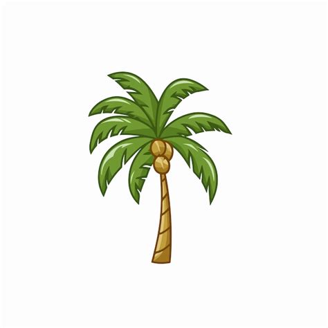 Premium Vector Art Illustration Coconut Tree