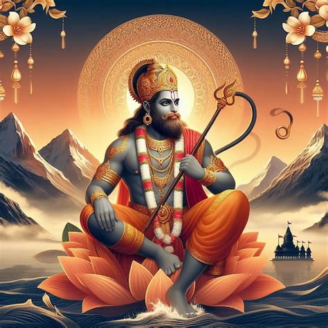 Premium Photo Hanuman Jayanti Image Background Ai Generated