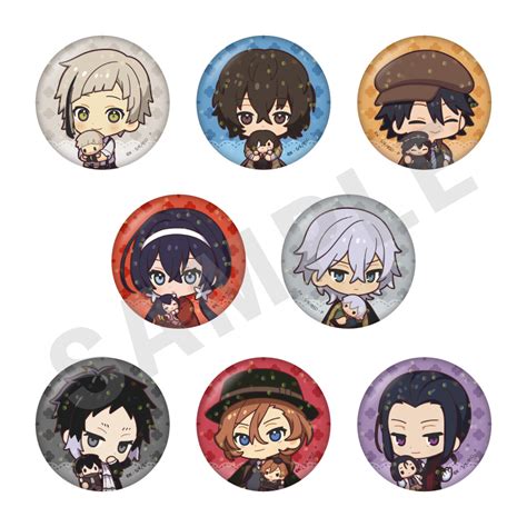 【新品公式】文豪ストレイドッグス だっこシリーズ トレーディングホログラム缶バッジ 【box／8個入り】 公式グッズ Colleize