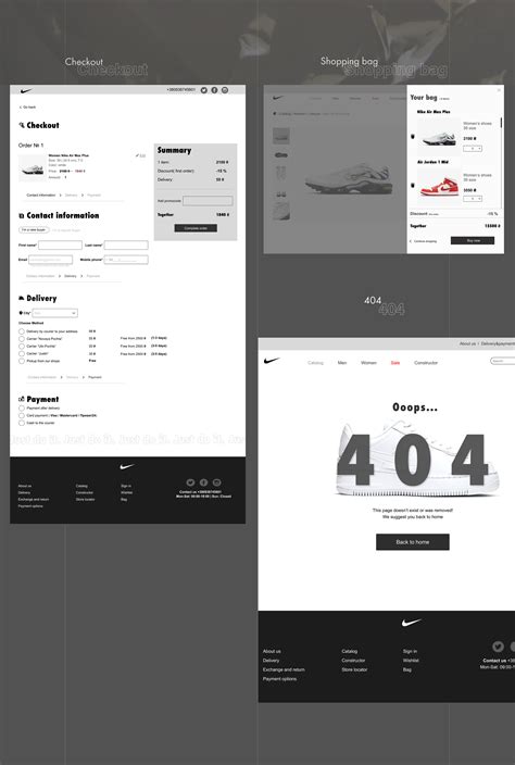 E Commerce Redesign Nike Behance