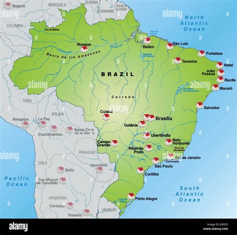 Grenze Brasilien Karte Synopse Grenzen Atlas Weltkarte Landkarte