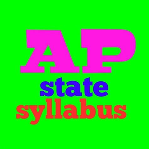 Ap State Syllabus Youtube