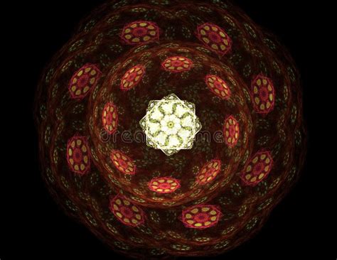 Abstract Fractal Patterns And Shapes Fractal Texture For Prints Stock Illustration