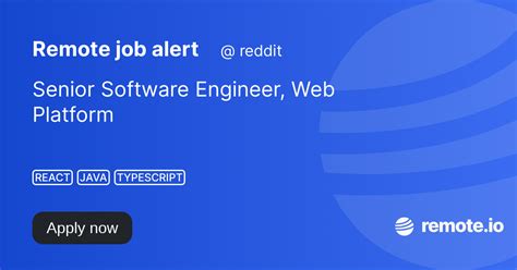 Senior Software Engineer Web Platform