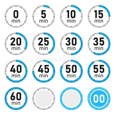 Stopwatch Timer Icons Set On White Background Vector Stock Vector Illustration Of Graphic