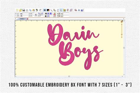 Davin Boys Embroidery Font Embroidery Script Font Bx Embroidery Fonts