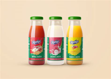 Fruit Juice Label Packaging Design Behance