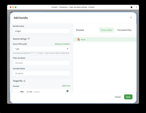 Lingui String Exporter Crowdin Marketplace