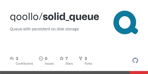 GitHub Qoollo Solid Queue Queue With Persistent On Disk Storage
