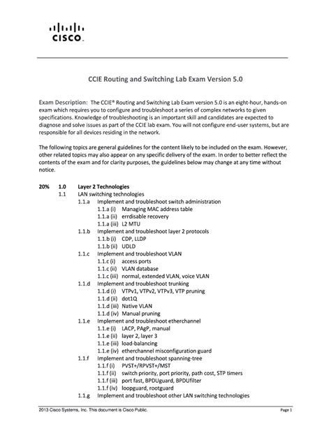 Fillable Online Ccie Routing And Switching Lab Exam Version 5 Fax Email
