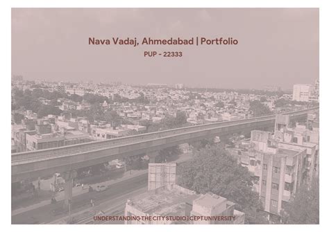 Understanding The City Nava Vadaj Cept Portfolio
