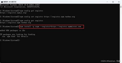 vue开发环境 nodejs安装 cnpm安装与卸载 csdn博客