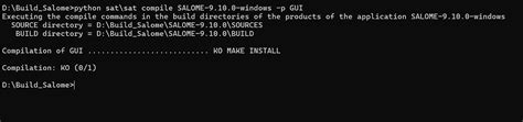 Issue Building Salome Gui On Windows Install Build Salome