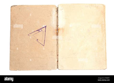 Old Blank Document With Seal Isolated On White Background Stock Photo Alamy