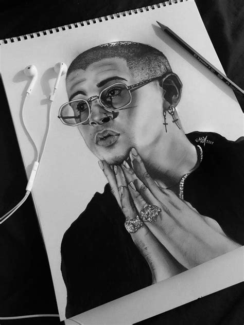 Menagerry Posada Oasis Bad Bunny Dibujo A Lapiz Joyería Oswald