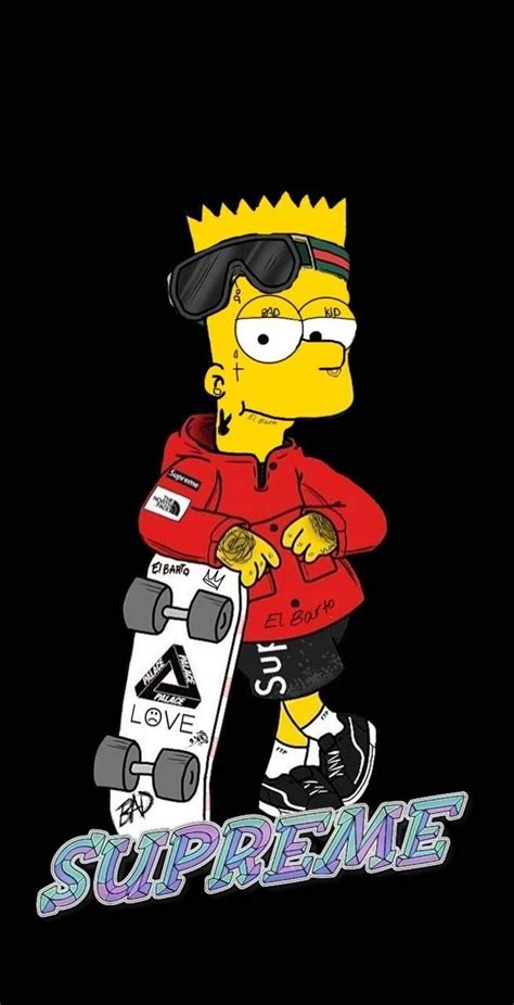 Pin By Interior Design On Phone Lock Screen Wallpaper Bart Simpson