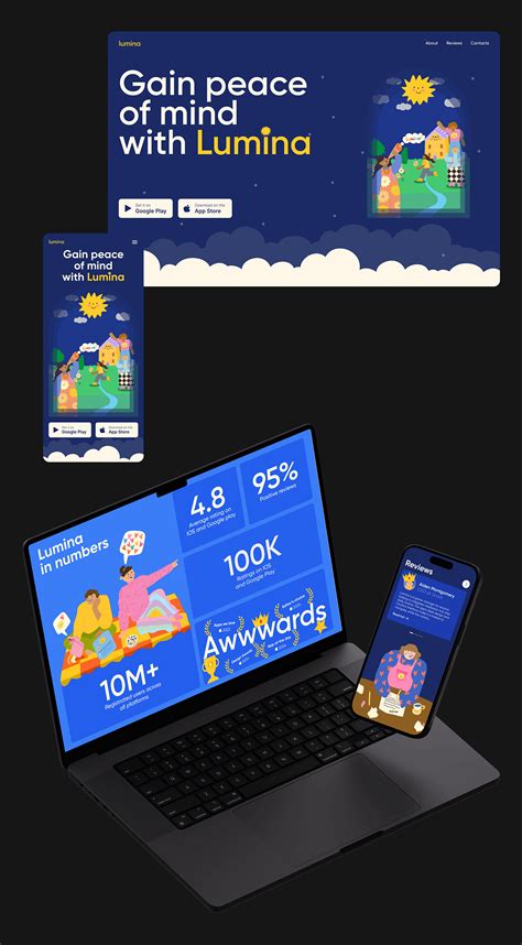 Lumina Landing Uxui Behance