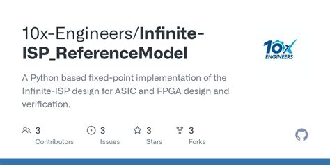 Github X Engineers Infinite Isp Referencemodel A Python Based