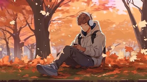 Premium Ai Image Animemanga Style Drawing Of A Young Woman Sitting On