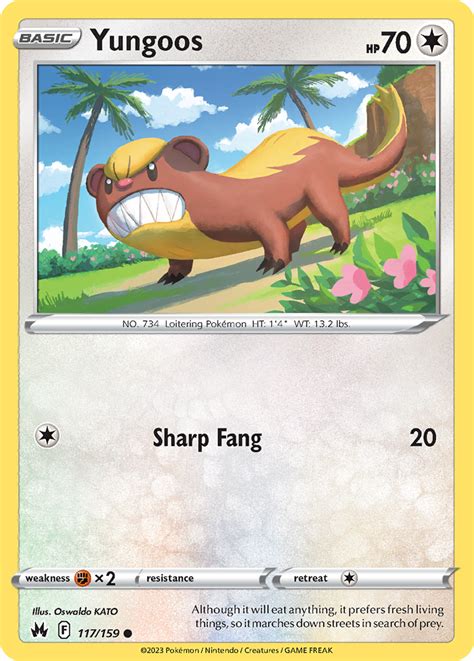 Yungoos Crown Zenith CRZ 117 PkmnCards