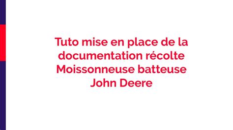 tuto documentation récolte gs4 youtube