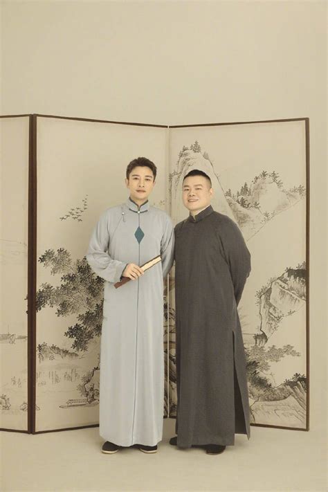 贾乃亮岳云鹏合拍国风写真照 穿相声大褂儒雅端庄 搜狐大视野 搜狐新闻