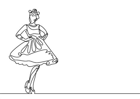 Premium Vector Sexy Womancontinuous Line Drawing